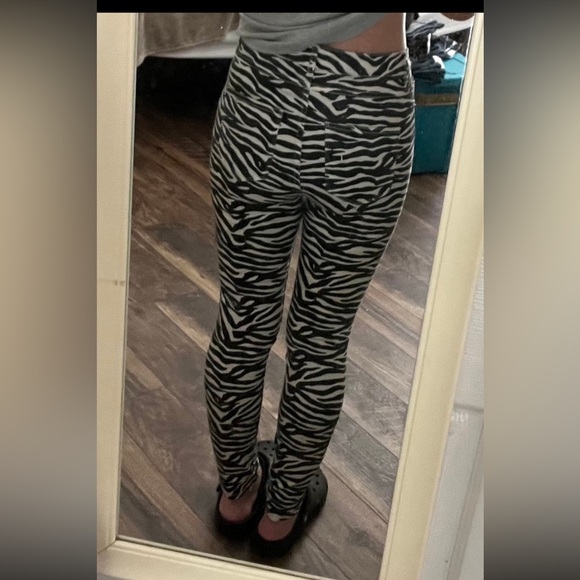 Zara | Jeans | Zara Zebra Print Denim | Poshmark